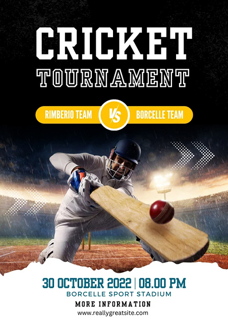 Best Cricket Invitation Templates Ideas and Example
