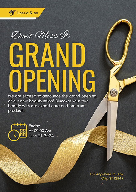 Best Salon Opening Invitation Templates Ideas and Example