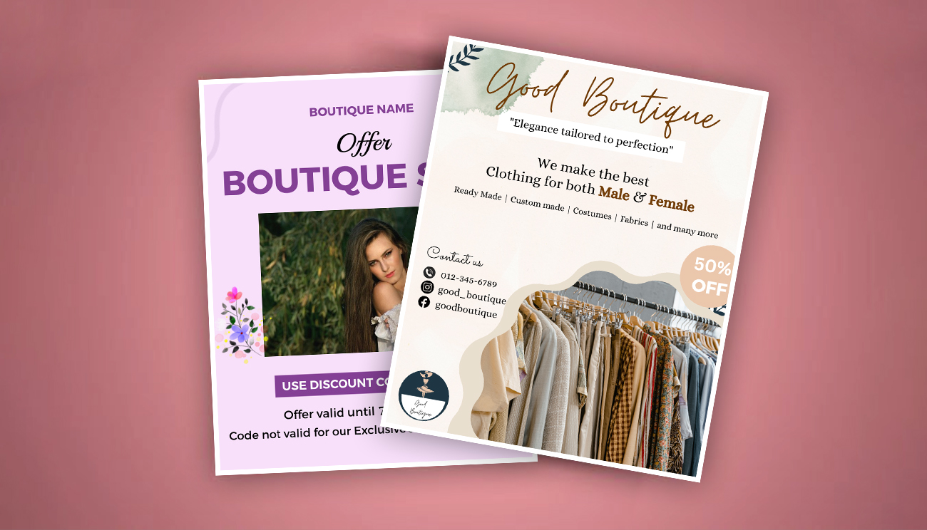 Best Boutique Poster Design Ideas and Example